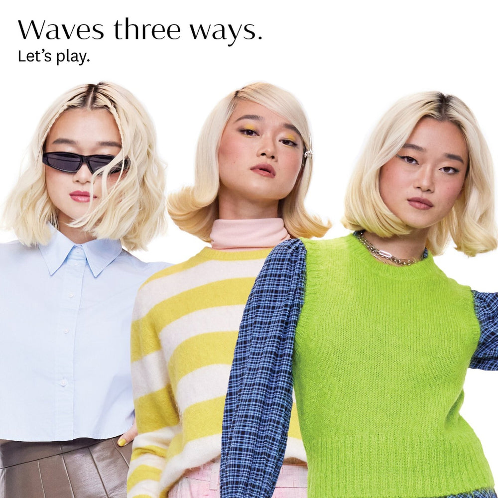 T3. Switch Kit Wave Trio - Fer à friser interchangeable avec 3 barils