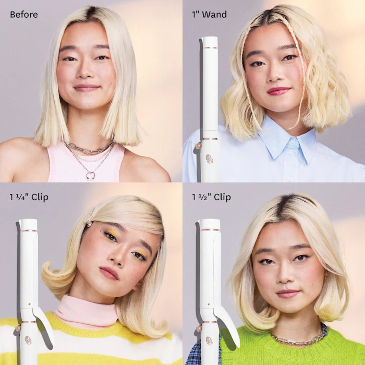 T3. Switch Kit Wave Trio - Fer à friser interchangeable avec 3 barils